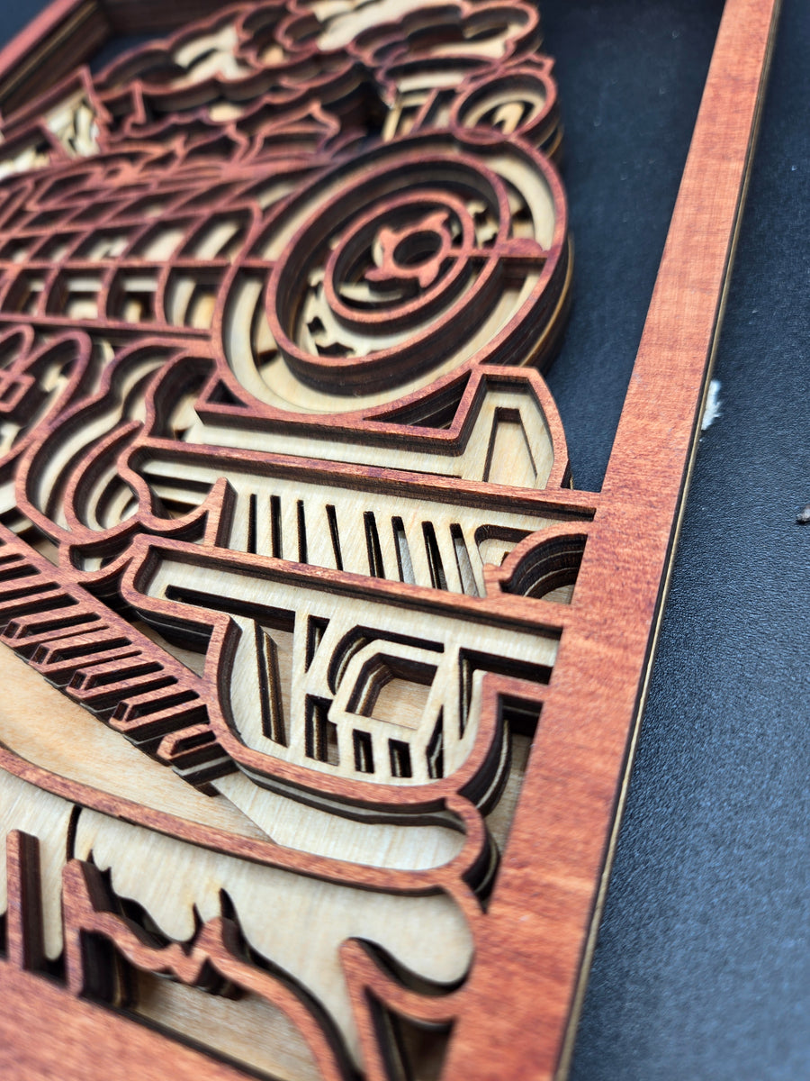 Multi layer train decor – Vapor Artistry