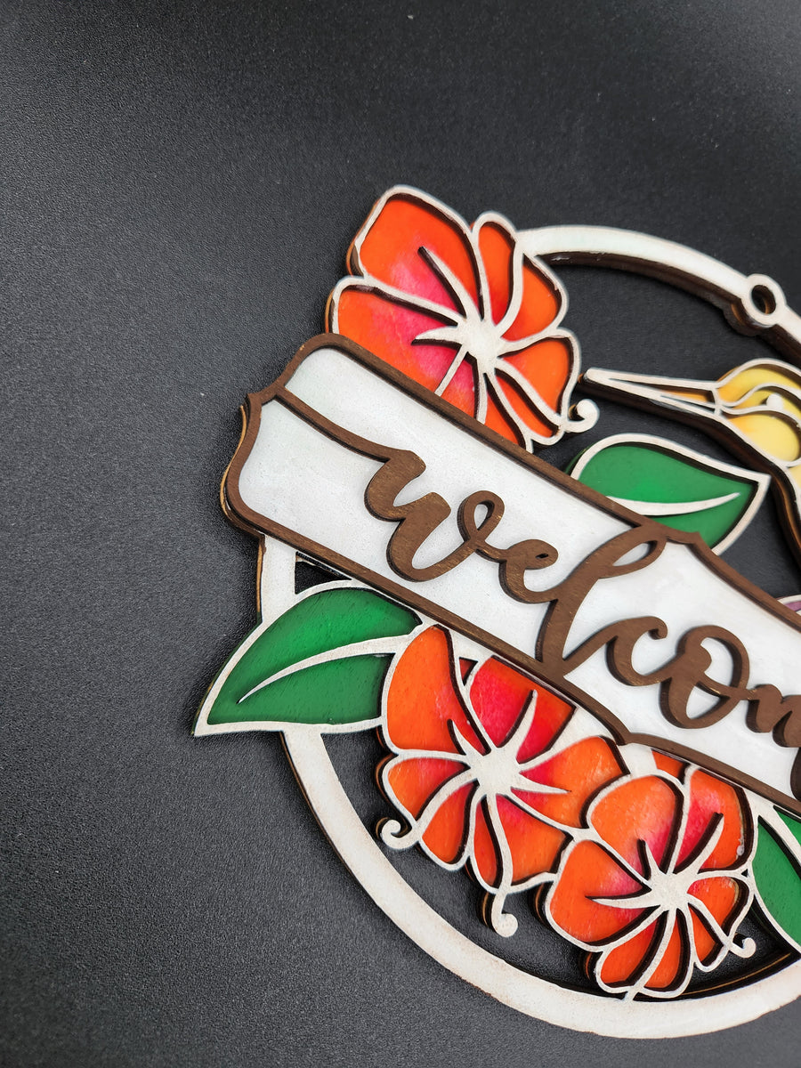 Hummingbird welcome sign – Vapor Artistry